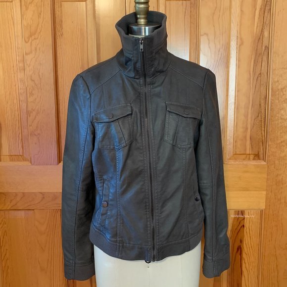 American Rag | Jackets & Coats | American Rag Grey Faux Leather Jacket ...